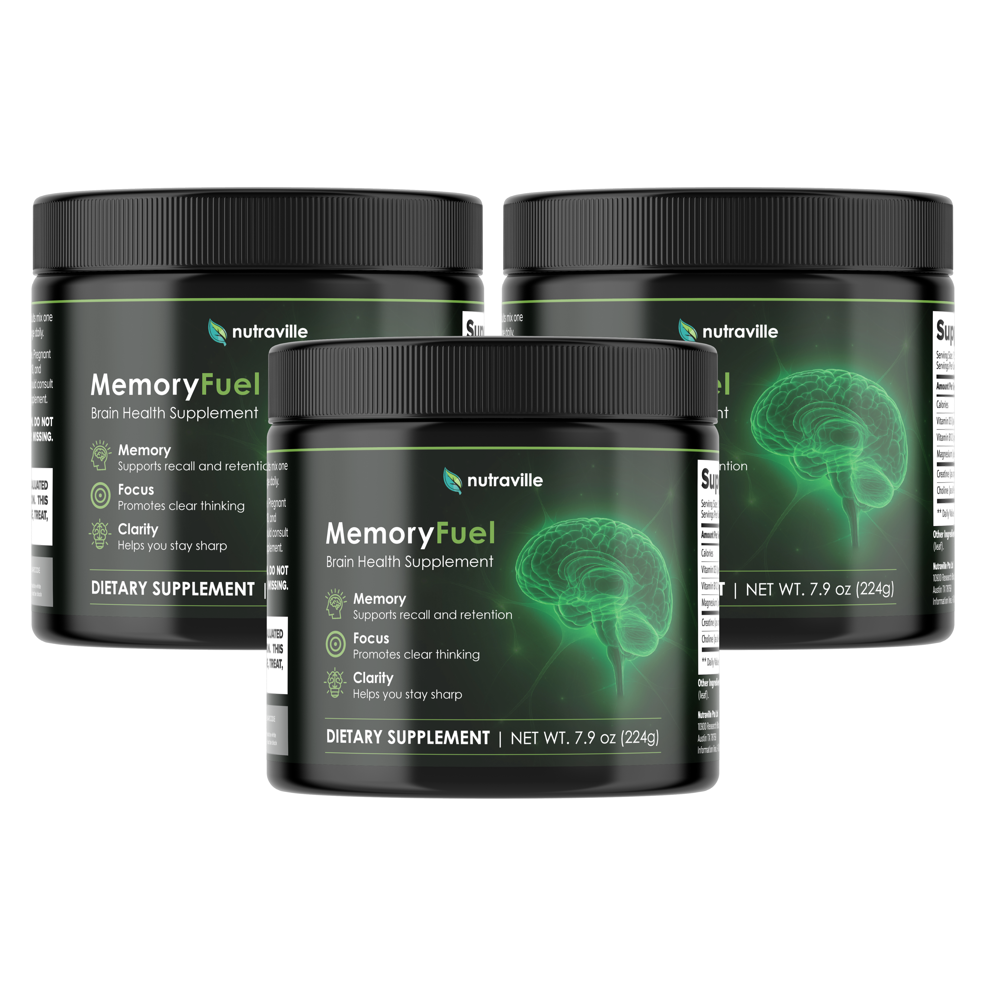 MemoryFuel – 3-Bottle Value Pack (d) – Nutraville